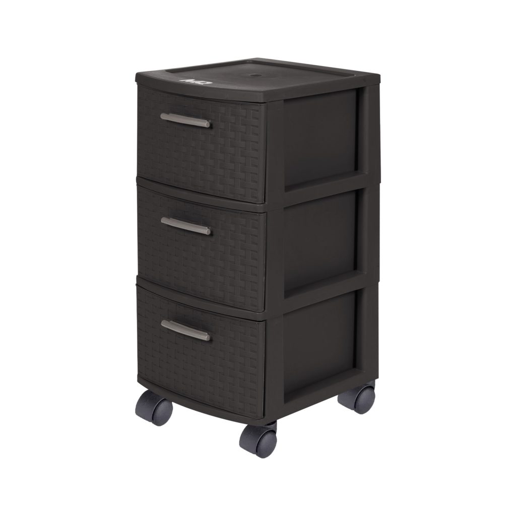 Cajonera | Modelo Infinity | 3 niveles | color café oscuro - MQ | QRubber