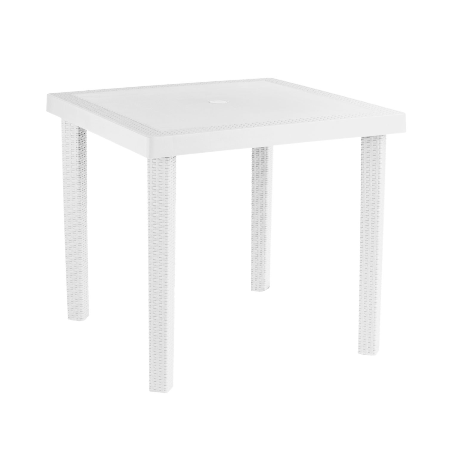 Mesa tipo cuadrada | Modelo Infinity | color blanco - MQ | QRubber