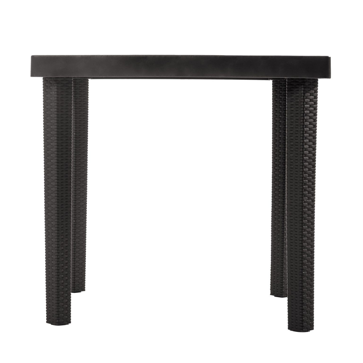 Mesa tipo cuadrada | Modelo Infinity | color café oscuro - MQ | QRubber